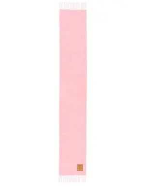 GANNI Wool Scarf - Pink