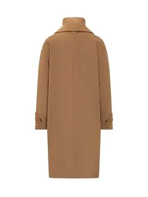 Herno Wool Coat With Removable Padded Insert - Beige