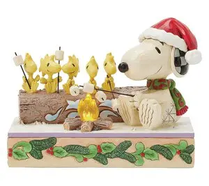 JIM SHORE Peanuts Snoopy & Woodstocks Roasti Ng Figurine - One-color