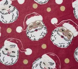 HALLMARK Red Santa Plush Throw, 50' X 70