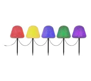 MR. CHRISTMAS 8in Sugared Gumdrop Pathway Lights - One-color
