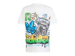 Adidas Airbrush Tee Shirt - White