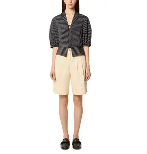 Tresse Cropped Puff Sleeve Shirt