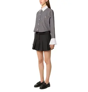 Tresse Cotton Shirt With Pleated Cuffs