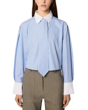 Tresse Cropped Tie Shirt