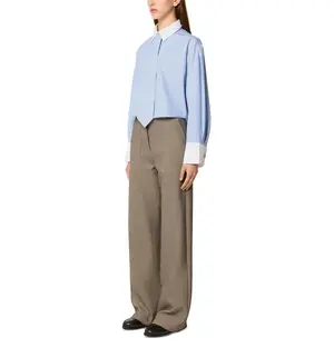 Tresse Cropped Tie Shirt