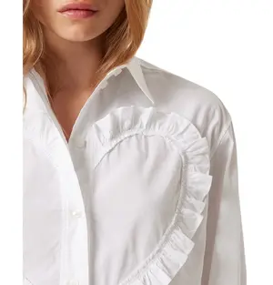 Tresse Heart Shaped Ruffle Shirt