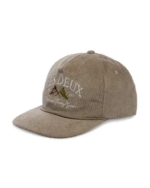 LES DEUX Ivy League Corduroy Baseball Cap - Dark Sand