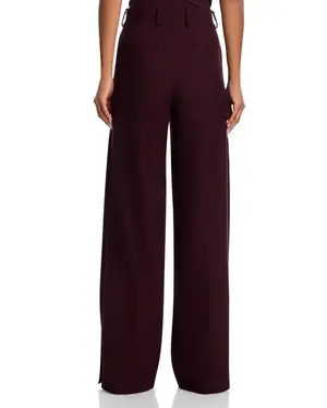 Helmut Lang Wool Vented Wide Leg Pants