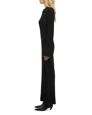Helmut Lang Twisted Maxi Shirtdress - Black