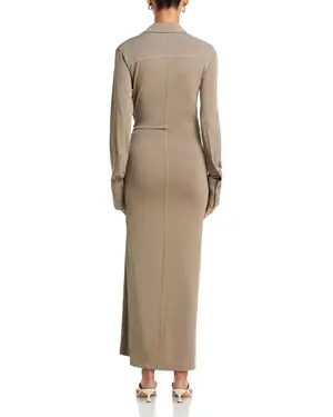 Helmut Lang Twisted Maxi Shirtdress - Fallenrock