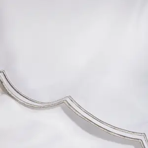 SKY Scalloped Sheet Set, Full - Reflection Grey