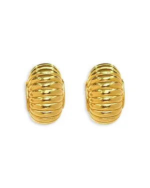 BEN-AMUN Textured Clip On Earrings - Gold