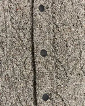 Moncler Wool Cable Knit Cardigan