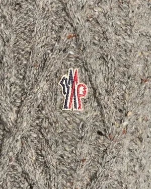 Moncler Wool Cable Knit Cardigan