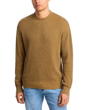 Madewell Waffle Knit Sweater - Woodland Brown