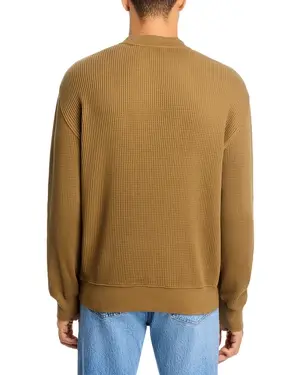 Madewell Waffle Knit Sweater - Woodland Brown