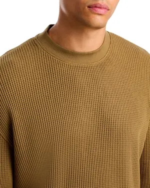 Madewell Waffle Knit Sweater - Woodland Brown