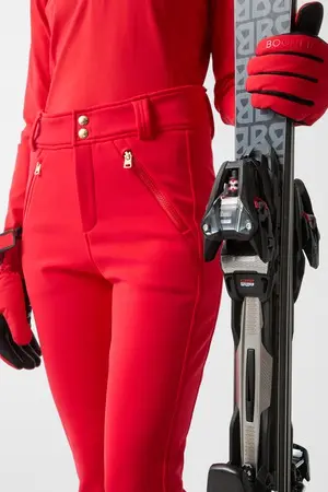 Bogner Hazel Softshell Ski Trousers - Red