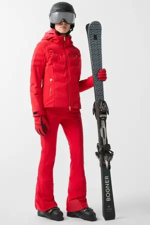 Bogner Hazel Softshell Ski Trousers - Red