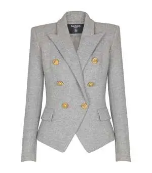 Balmain Wool-blend Double-breasted Blazer