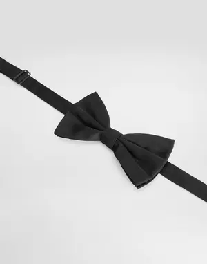 Dolce & Gabbana Satin Bow Tie - Black