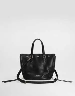 Dolce & Gabbana Atene Tempesta Calfskin Shopping Bag - Black