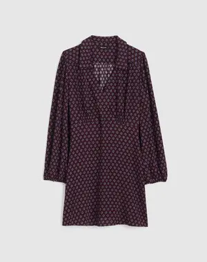 Madewell Puff-sleeve Mini Wrap Shirtdress