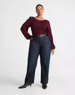 Madewell The Plus Darted Barrel-leg Jean
