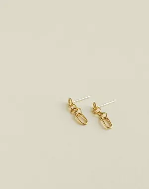 Madewell Demi-fine Chain-link Drop Earrings - 14k Gold