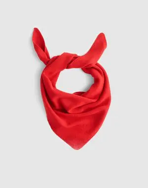Madewell Knit Bandana Crimson
