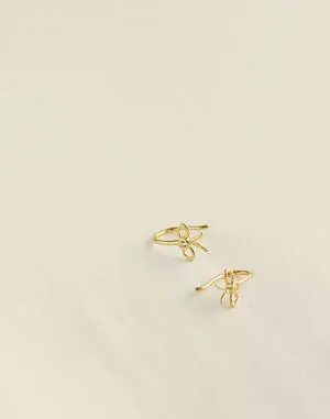 Madewell Demi-fine Crystal Bow Earrings