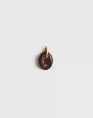 Madewell Semiprecious Mariner Link Charm - Dark Pomegranate