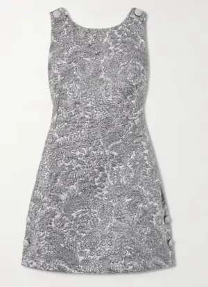 Dolce & Gabbana Open-back Crystal-embellished Brocade Mini Dress
