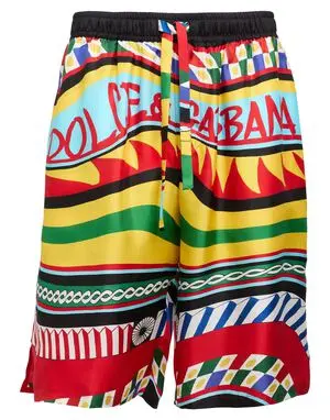 Dolce & Gabbana Printed Twill Shorts