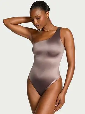 Victoria's Secret Sosleek™ One-shoulder Bodysuit - Grey