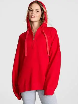 Pink Lace Up Sweatshirts Hoodies For Women