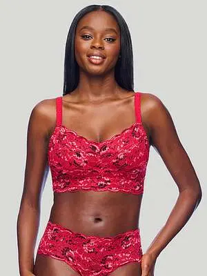Victoria's Secret Cosabella Never Say Ombré Curvy Sweetie Bralette - Red