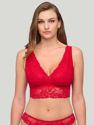 Victoria's Secret Cosabella Carmela Curvy Plunge Bralette - Red