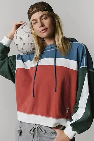 Color Blocked Sweatshirts Hoodies For Women