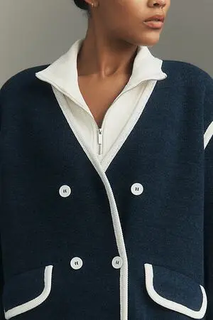 DOLAN LEFT COAST Piped Blazer Jacket
