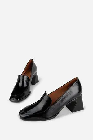 Intentionally Blank Mosa Heeled Loafers - Black