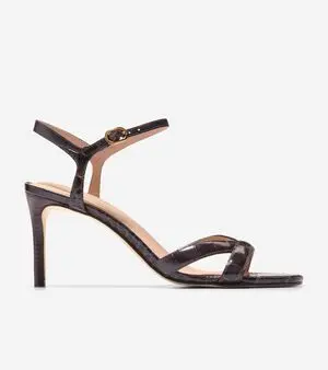 Cole Haan Constantina Sandals - Dark Chocolate Croc Print