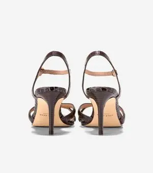 Cole Haan Constantina Sandals - Dark Chocolate Croc Print