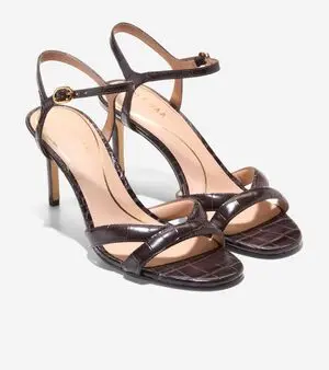 Cole Haan Constantina Sandals - Dark Chocolate Croc Print