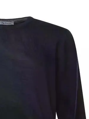 GALIANO Crew Neck Long Sleeve Sweater - Blue
