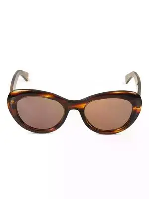 Kàdor Capri Oval-frame Sunglasses - Brown