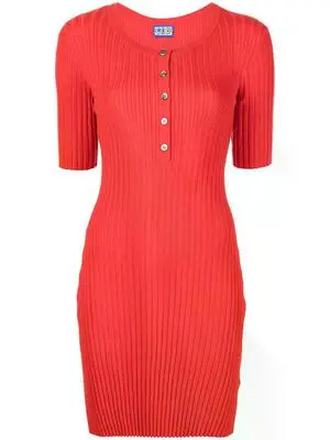 Lhd Samphire Knitted Dress - Red