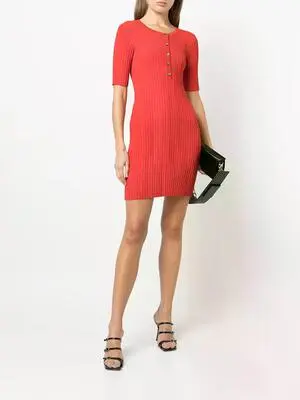 Lhd Samphire Knitted Dress - Red