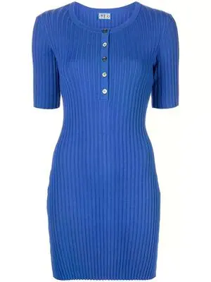 Lhd Samphire Knitted Dress - Blue